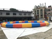 China Custom Made 0.9mm PVC Inflatable Swimming Pool Mix Colors for sale