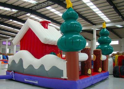 China Merry Christmas New Inflatable Santa Claus Bouncer House For Kids Playground for sale