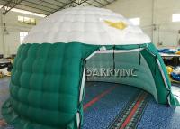 China Green White Air Dome Advertising Inflatable Tents PVC Fabrics For Party / Event for sale