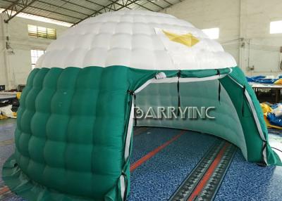 China Green White Air Dome Advertising Inflatable Tents PVC Fabrics For Party / Event for sale