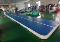 China DWF 1.2mm Plato Inflatable Gymnastics Tumble Mats Air Track 15*2*0.2m for sale