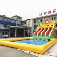 China SCT Large Outdoor Inflatable Water Amusement Park Mobile Land Water Parks for sale