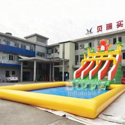 China SCT Large Outdoor Inflatable Water Amusement Park Mobile Land Water Parks for sale