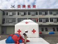 China Pvc Tarpaulin Medical Inflatable Hospital Tent Water Resistant For Emergency for sale