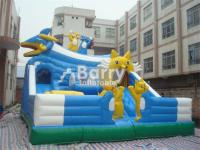 China Fun Amusement Inflatable Bouncer Combo Jumping Castle 6mL*5mW*3mH for sale