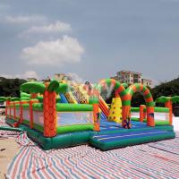 China Outdoor Inflatable Playground Castle Bouncer Climb And Slide Combo for sale