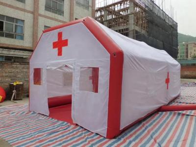 China Temporary Surgical Inflatable Medical Tent For Hospital Screen Printing for sale
