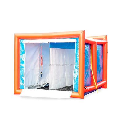 China Fashion Tarpaulin Inflatable Decontamination Tent Blow Up Shower Tent for sale