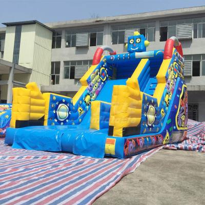 China Commercial Inflatable Water Slides Robot Theme Outdoor With Printing for sale