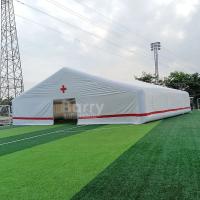 China Customized Hospital Shelter Inflatable Tent White Color Silk Screen Printing for sale