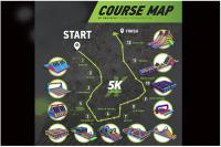 China Air Inflatable 5k Run UK Running Events Red Tunnel Obstacle Course for sale