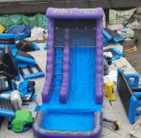 China 0.55mm PVC Durable Inflatable Water Slides Outdoor Hand Drawing for sale