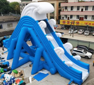 China Cartoon Theme Giant Inflatable Water Slides For Adult Outdoor PVC Tarpaulin Material for sale