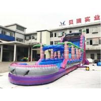 China Colorful Commercial Cartoon Inflatable Water Slides With Pool Large Water Slide Rentals for sale