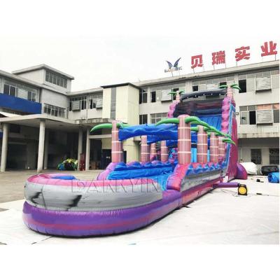 China Colorful Commercial Cartoon Inflatable Water Slides With Pool Large Water Slide Rentals for sale