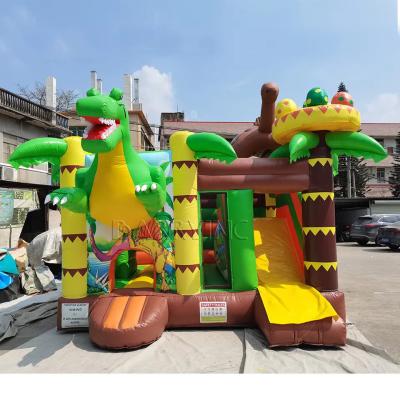 China 5x5m Inflatable Slide Bounce House With Blower Jumping Castle Slide Combo for sale