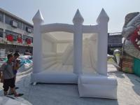 China 5x4m Commercial Bouncy Castles White Toddler Bounce House Inflatable Wedding Bouncer for sale
