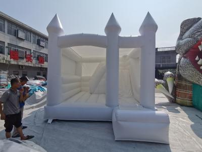China 5x4m Commercial Bouncy Castles White Toddler Bounce House Inflatable Wedding Bouncer for sale