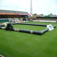 China EN14960 PVC Inflatable Football Game Giant Inflatable Soccer Field Rental Outdoor for sale