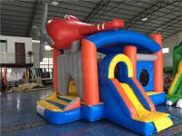 China Toddler 0.55mm Pvc Inflatable Bouncer Combo With Slide Animal Theme for sale