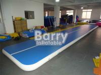 China 10cm / 20cm / 30cm High Blue Air Track Gymnastics Mat Custom Made for sale