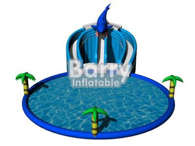 China Summer Inflatable Water Game Toys Dolphin Inflatable Amusement Park For Kids / Adult for sale