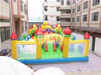 China Kid Friendly Inflatable Amusement Park With Printing Outdoor Playground Blow Up Jumping Castle for sale