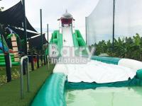 China Professional Hippo Giant Inflatable Water Slide Customized Size With Water Pool for sale