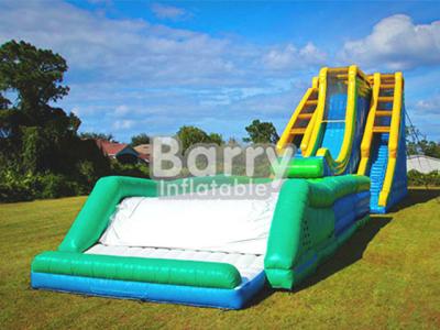 China Giant Inflatable Water Slide , Tallest Inflatable Roller Coaster Slide N Drop Kick for sale