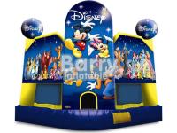 China Kids Party Cartoon Inflatable Bouncer / Inflatable Moonwalk With Different Art Panels for sale