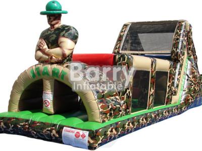 China 0.55 PVC Army Inflatable Obstacle Course  Obstacle Course For Adults for sale