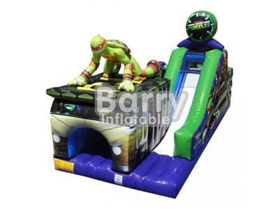 China Exciting / Challenging Inflatable Obstacle Courses With Slide SGS Certification for sale