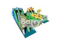 China Big Snake shaped Inflatable Obstacle Course Commercial Grade For Big Event for sale