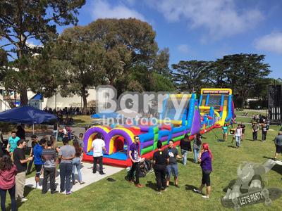 China Outdoor Playground Big Inflatable Obstacle Course On Land For Teenagers / Kids for sale
