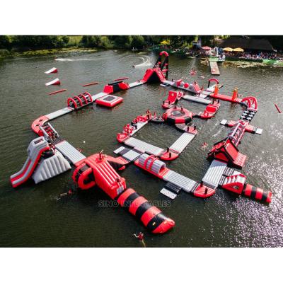 China 0.9mm PVC Commercia Inflatable Big Blast Water Park Outdoor Inflatable Water Park for sale