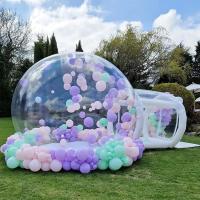 China 1mm PVC Dome Bubble Tent Transparent Inflatable Bubble Balloons House for sale