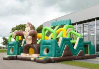 China 0.55mm PVC Party Castle Bounce House Inflatable Jungle Battle Bouncer for sale