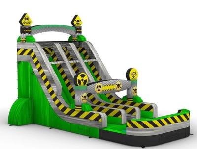 China Tarpaulin Jungle Bouncy Castle With Slide Combo Slide Bounce House for sale