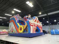 China Tarpaulin Combo Jumping Castle Inflatable Jump House With Slide for sale