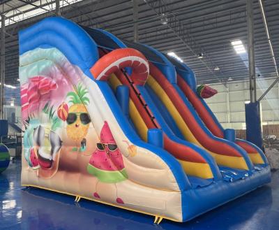 China 0.55mm PVC Commercial Inflatable Water Slides Renting Inflatable Slides for sale