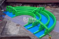 China Crazy Fun Green Inflatable City Slide Big Inflatable Slides For Street / Road for sale