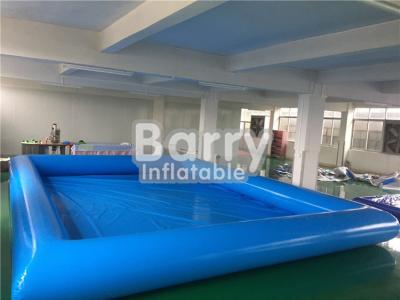 China Durable Blue Kids Square Portable Water Pool With Inflatable Water Toys for sale