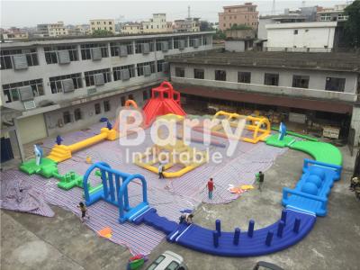China Giant 22 * 25m Adult Amazing Inflatable Water Park With Air Blower / Repair Material for sale