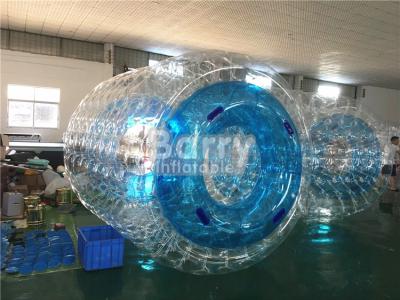 China Waterproof Custom Inflatable Pool Toys Blue Water Roller For Kids / Adults for sale