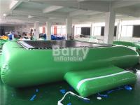 China Green Inflatable Water Toys Water Trampoline For Floating Water Park Equipment for sale