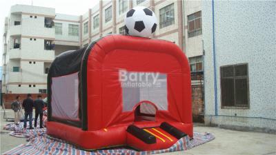 China Commercial Grade Classic Inflatable Bouncer Red Soccer Moonbounce For Kids for sale
