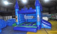 China Mickey Mouse Inflatable Bouncer Blue Inflatable Jumping House With Slide for sale
