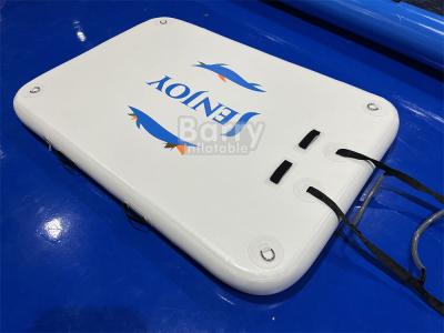 China Customized Color White Inflatable Dock Platform With Stairs For Swim Or Jet Ski Boat Station for sale