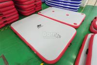 China Teak/White/Customized Color Inflatable Swim Platform Floating Platform For Leisure Water Sea Sports for sale