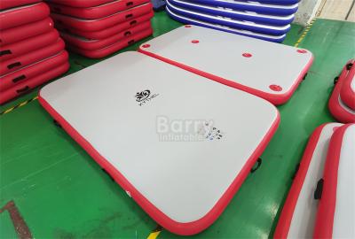 China Teak/White/Customized Color Inflatable Swim Platform Floating Platform For Leisure Water Sea Sports for sale